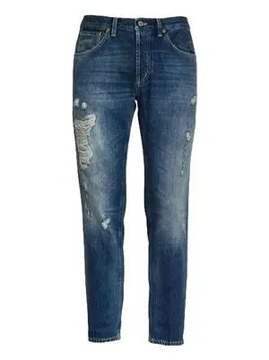 DONDUP Brighton Distressed Carrot Jeans - Blue