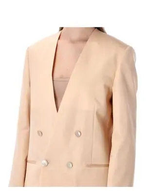 Alberta Ferretti Alberta Ferretti Double-Breasted Blazer Pink