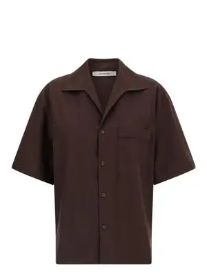 ENTIRE STUDIOS Short-sleeve Cotton Shirt - Brown