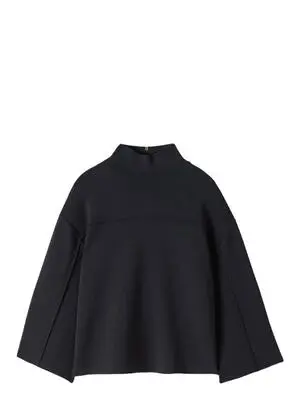 JOSEPH Joseph High Neck Boxy Top With Kimono Sleeves