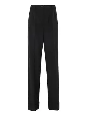 Dolce & Gabbana Casual Pants With Belt Loops - Black
