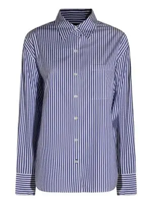RAG  BONE Rag & Bone Striped Button-up Shirt - Blue