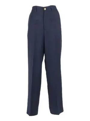P.a.r.o.s.h Tailored Button Trousers - Blue