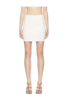 DION LEE Contour Mini Skirt - Nude