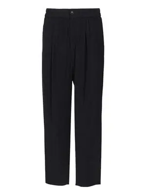 Giorgio Armani Elastic Waist Straight-leg Pants - Blue