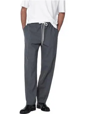 MAISON MARGIELA Elasticated Waistband Drawstring Trousers - Grey