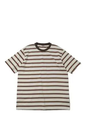 Auralee Striped Crew Neck T-shirt - Multicolor