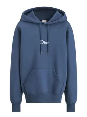 Dior Hooded Sweatshirt With Embroidery - Blue