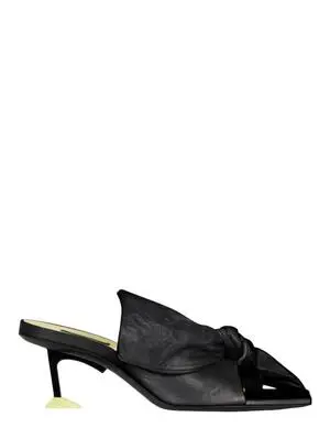Givenchy Boudoir Bow Heeled Mules - Black