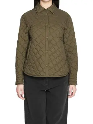 Herno Quilted Button-up Jacket - Brown