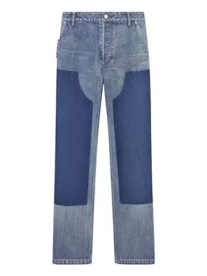 Dior Panelled Straight-leg Jeans - Blue