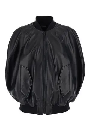 Balenciaga Lightweight Zip-up Bomber Jacket - Black