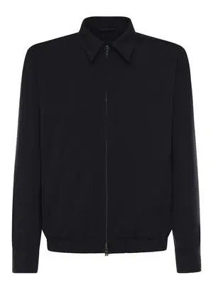 Herno Zip-up Long-sleeved Shirt Jacket - Black