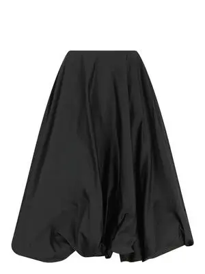 Balenciaga Draped Maxi Skirt - Black