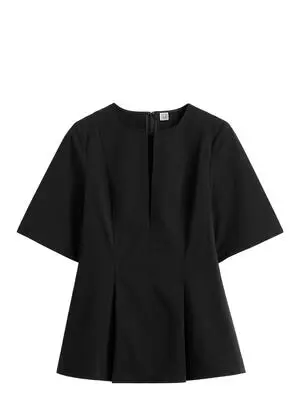 TOTEME Totême Pleated A-Line T-Shirt No