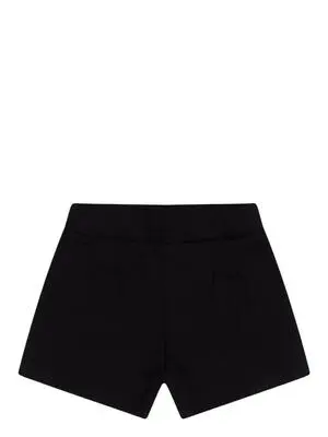 Balmain Cotton Shorts With Elasticated Waist - Black
