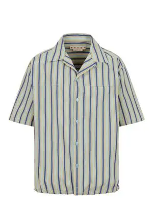 Marni Short-sleeved Striped Shirt - Gray
