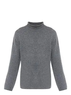 LISA YANG Sylvan High-neck Ribbed Sweater - Graphite
