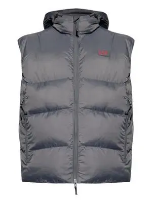 EA7 Hooded Puffer Vest - Gray