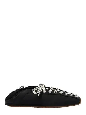 GANNI Sporty Ballerina Flat - Black