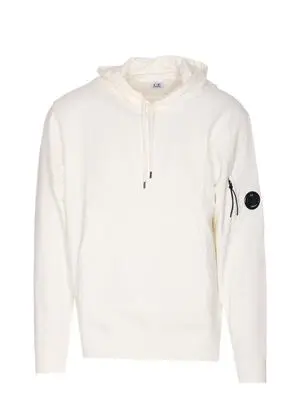 C.P. COMPANY C.P. Company Diagonal Raised Hoodie White