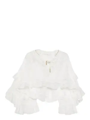 Zimmermann Daylight Ruffled Blouse - Ivory
