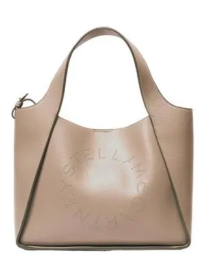 Stella McCartney Logo Detailed Top Handle Bag - Moss