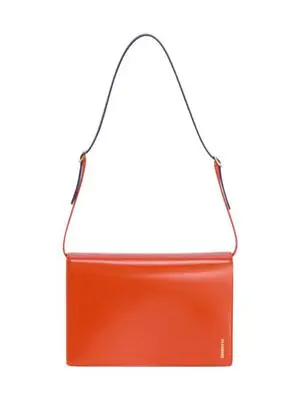 JIL SANDER File Small Shoulder Bag - Paprika