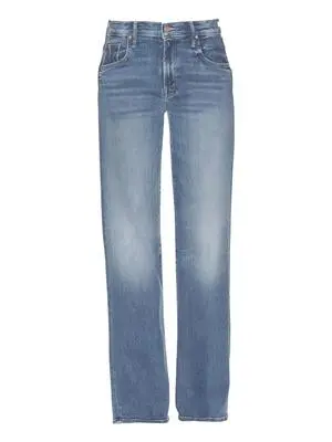 MOTHER The Mid Rise Maven Sneaker Stretched Jeans - Blue