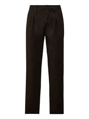 C.P. COMPANY Pleated Pocket Trousers - Black