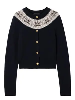 NILI LOTAN Nili Lotan Josefa Fair Isle Cardigan