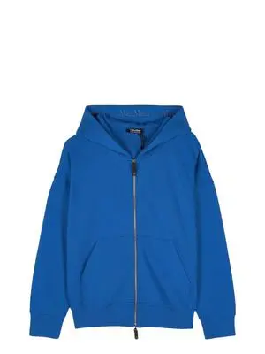 Max Mara Full Zip Hooded Sweatshirt - Blue