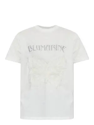 Blumarine Butterfly Embellished T-shirt - White