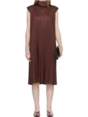 Issey Miyake Pleated Midi Dress - No