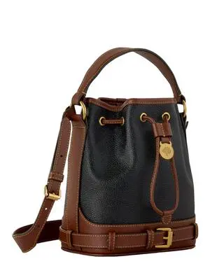 Mulberry Scotchgrain Buckle-detail Bucket Bag - Black