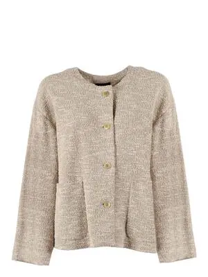 EMPORIO ARMANI Emporio Armani Textured Buttoned Blazer