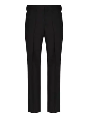 Valentino Garavani Pleated Straight Leg Trousers - Black