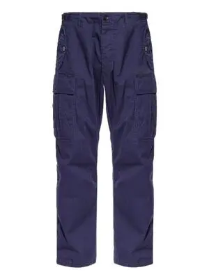 Dsquared2 Cargo Trousers With Logo Print - Blue