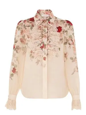 ZIMMERMANN Zimmermann Hypnotic Tux Shirt