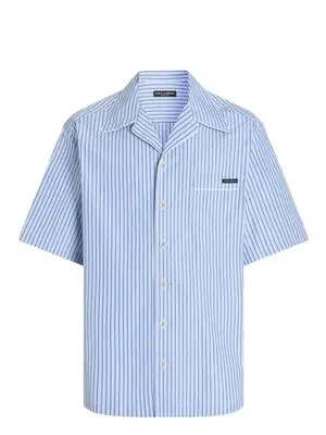 Dolce & Gabbana Dolce Gabbana Hawaii Striped Poplin Shirt - Multi-color