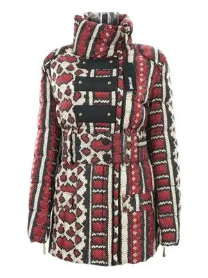 JUST CAVALLI Just Cavalli Jacquard Pattern Belted Jacket