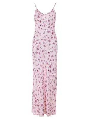 TWINSET Floral Print Maxi Dress - Pink