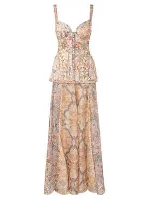 Zimmermann Zimmermann Rebellion Corded Maxi Dress Spliced Floral