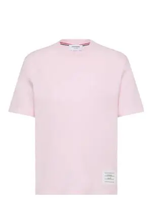 Thom Browne Four-bar Short-sleeve T-shirt - Light Pink