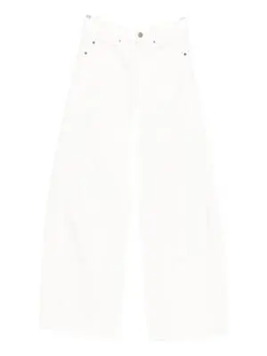 Soeur Wide-leg Jeans With Belt Loops - White