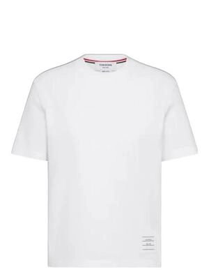 Thom Browne 4-bar Stripe Detail T-shirt - White