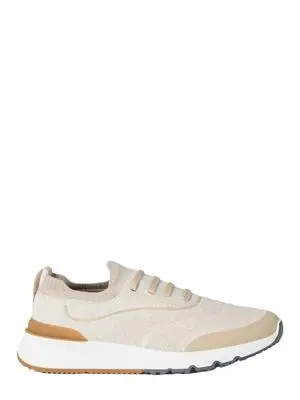 BRUNELLO CUCINELLI Brunello Cucinelli Knit Low-Top Sneakers With Tie Fastening