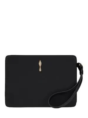 CHRISTIAN LOUBOUTIN Zipper Clutch - Black