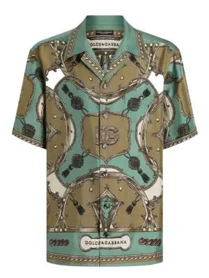 Dolce & Gabbana Dolce Gabbana Foulard Print Short-sleeve Shirt - Multi-color