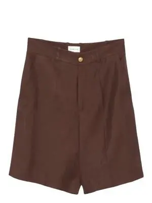 P.a.r.o.s.h Pleated Tailored Shorts - Brown